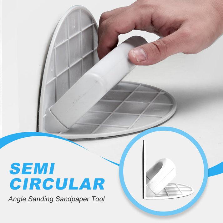 🔥Hot Sale🔥Multifunctional Semi-Circular Angle Sanding Sandpaper Tool ...