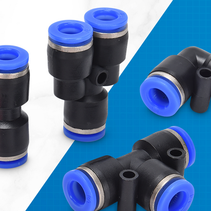 🔧🔗Kit de racores neumáticos de 1/4 pulgadas para mangueras de aire con ...